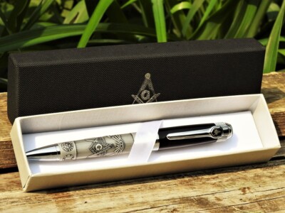Embossed Masonic Ballpoint Pen - Freemasons - Masons - Square and ...
