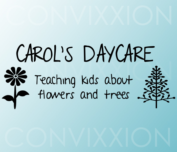 CAROL'S DAYCARE CAR DECAL LAPTOP DIY STICKER WALKING DEAD TWD TREES NO ...