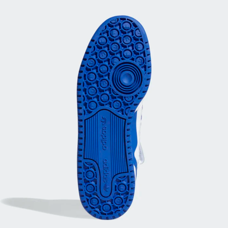 New Adidas Forum Mid Originals Shoes Sneakers - White/ Royal Blue ...