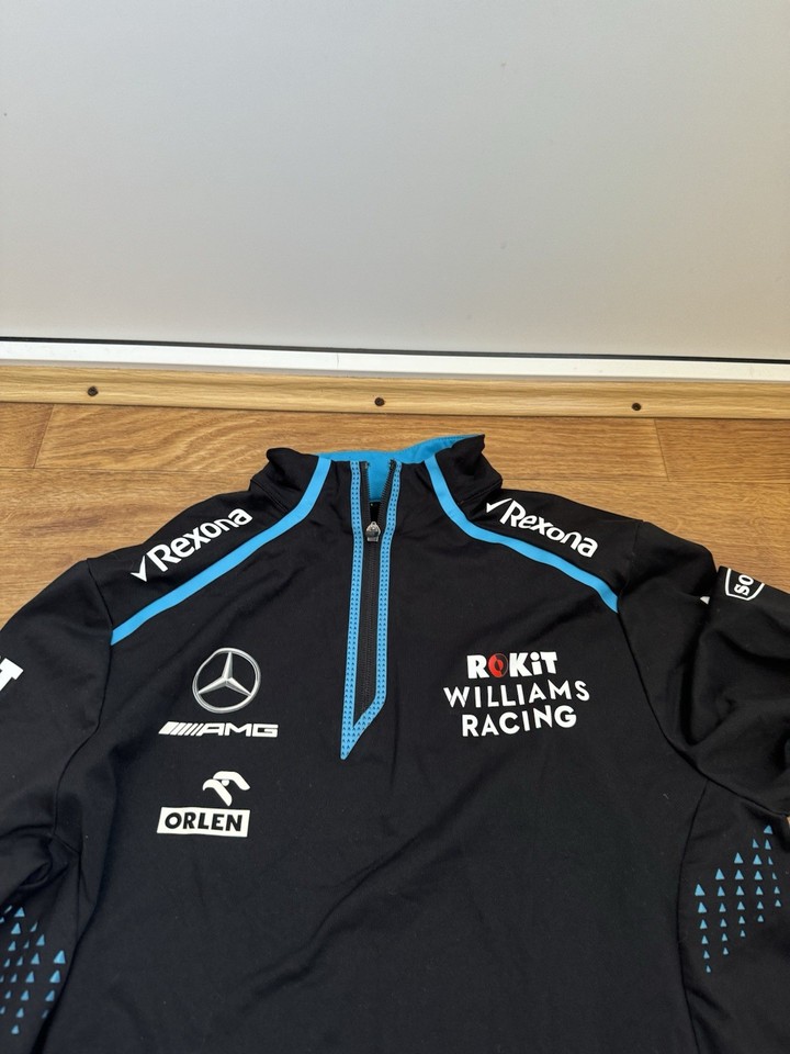 ROKIT WILLIAMS RACING F1 TEAM ISSUE RAIN JACKET MENS M Medium 2019 ...