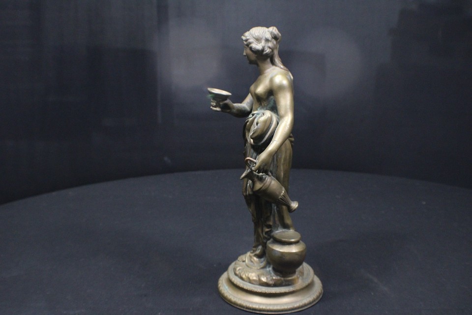 An Antique Bronze Statue of Hebe The Greek Goddess of Youth | eBay