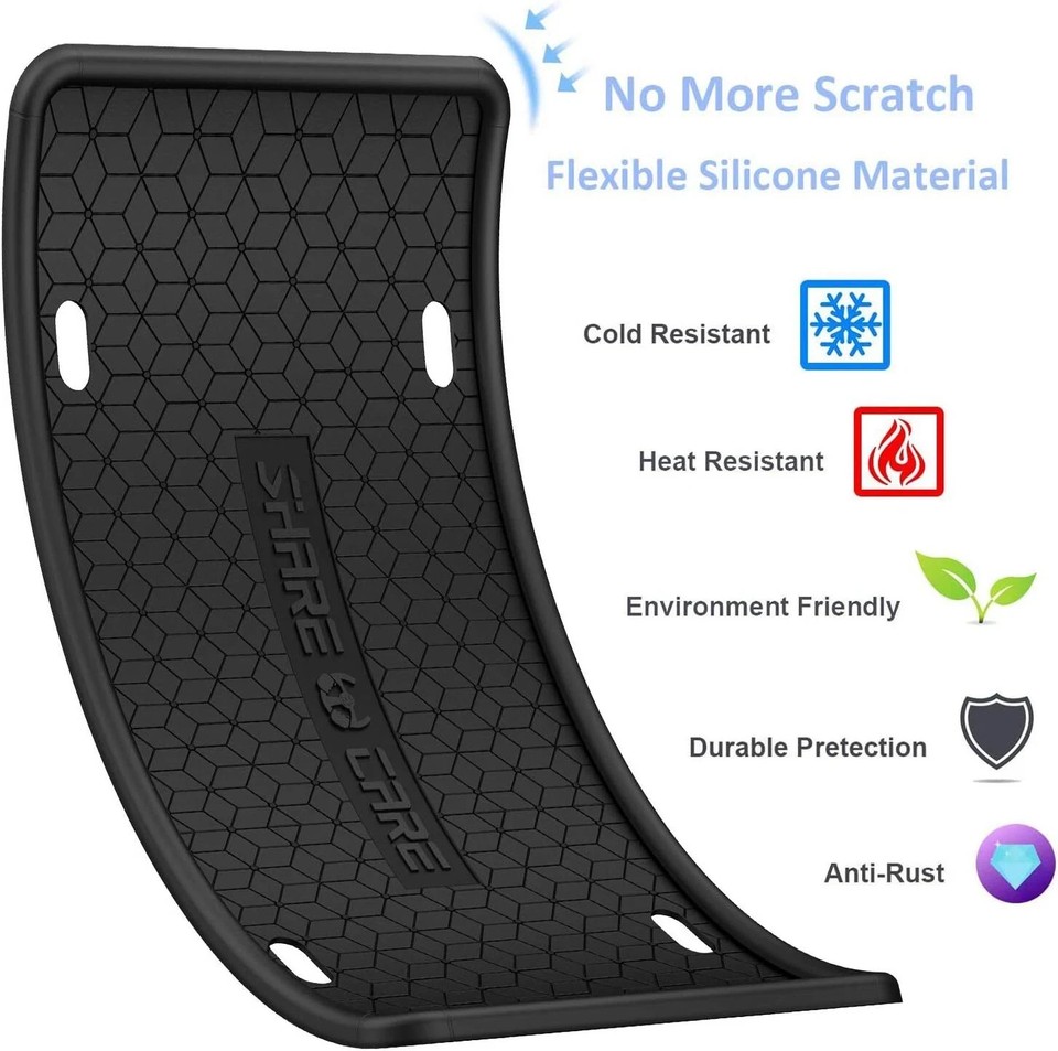 2 Pack Silicone License Plate Frame, Front Back License Plate Cover ...