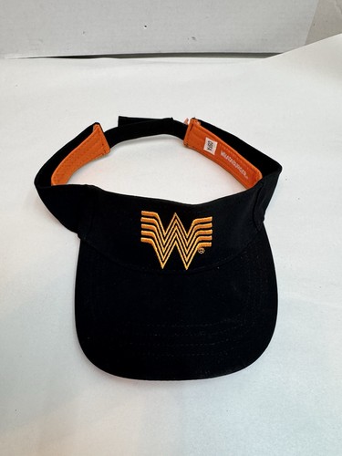 Whataburger Strapback Sun Visor Cap Black One Size Adjustable ...