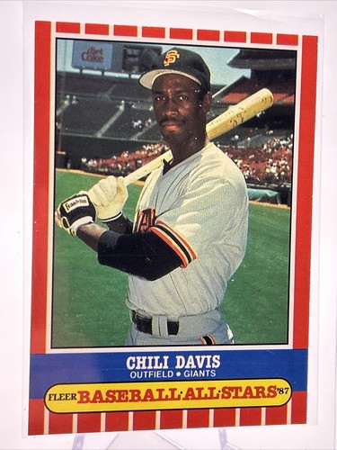 1987 Fleer Baseball All Stars Chili Davis Baseball Card #12 Mint FREE ...