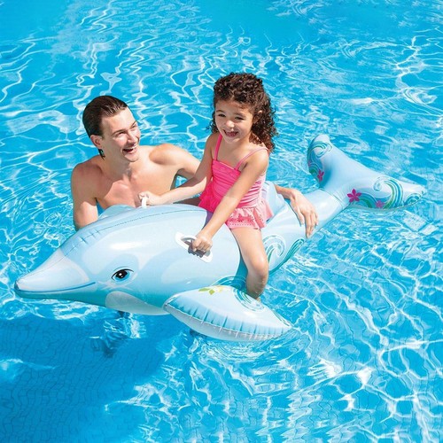 Intex Inflatable Dolphin Ride Beach Pool Float Toy Lilo Swimming 6941057455358| eBay