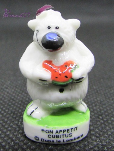 Fève Série CUBITUS Bon Appétit avec Pastèque Chien Dog Bd #G10 Le ...