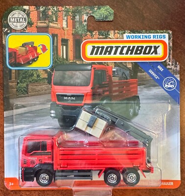 Mattel Matchbox Working Rigs Man TGS Flatbed Cargo Hauler | eBay