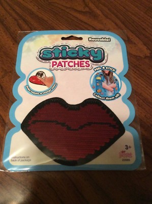 STICKY PATCHES Reusable peel & stick patch - RED SEQUIN LIPS - Color ...