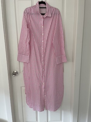 Pink Check Dress Size S | eBay Australia