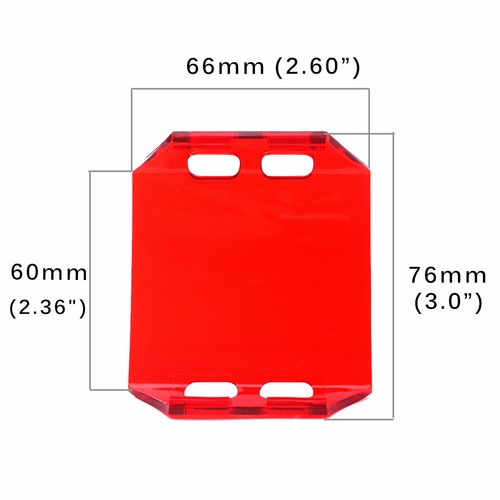 10x Red Lens Cover For 4" Led Work Light Truck SUV ATV Offroad Driving ...