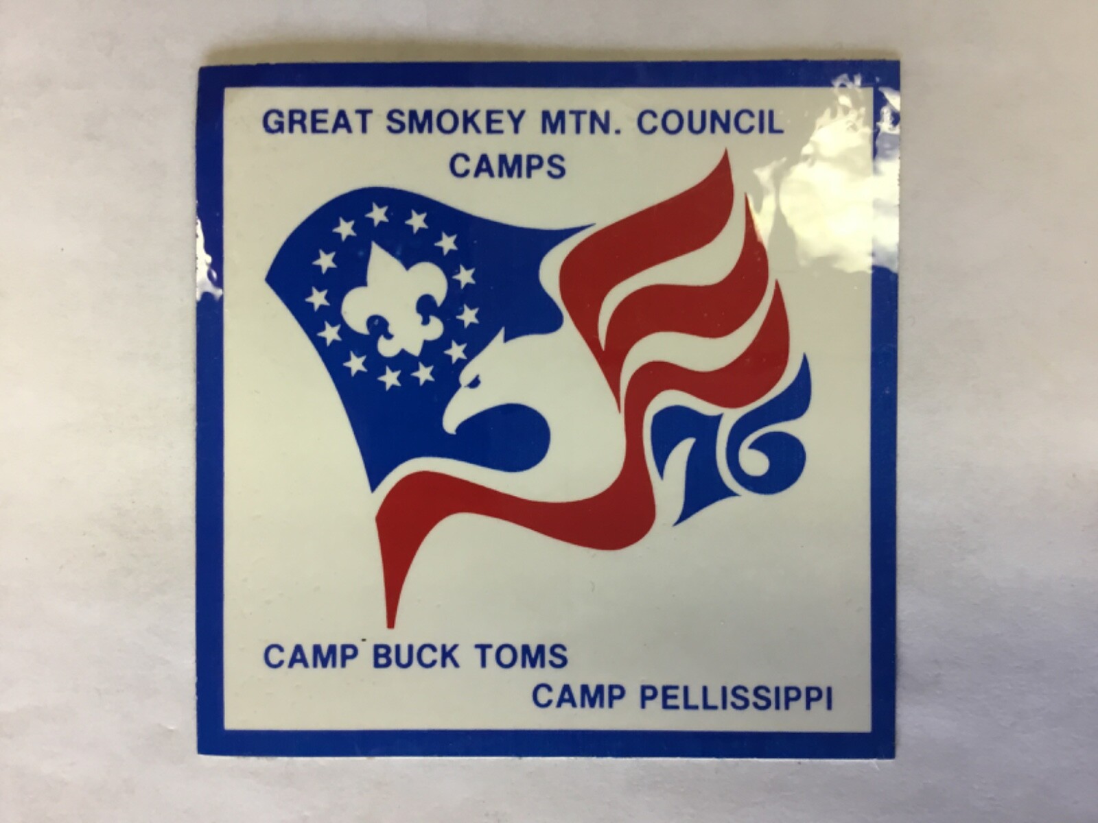 1976 Camp Pellissippi / Camp Buck Toms Sticker | eBay