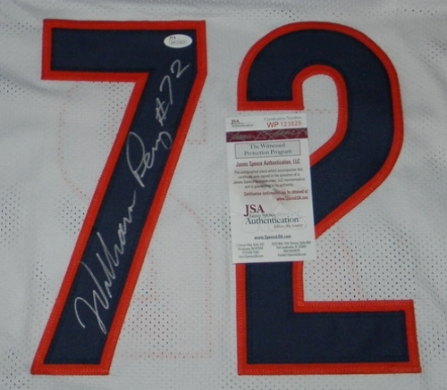 WILLIAM REFRIGERATOR PERRY SIGNED AUTOGRAPHED CHICAGO BEARS #72 WHITE ...
