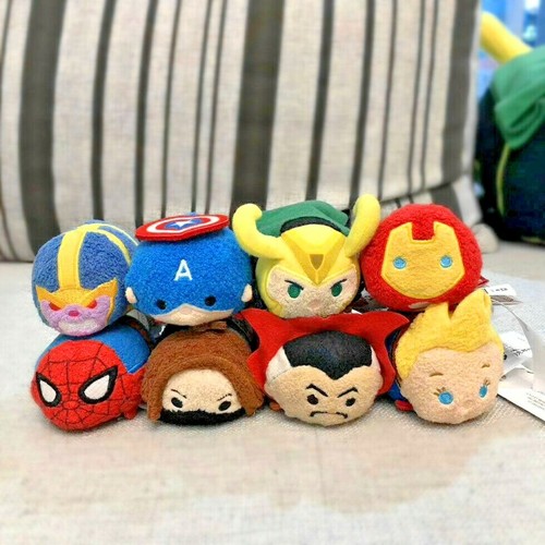 8PCS Disney Marvel Avengers Loki Captain Ironman Bucky Tsum Tsum Mini ...