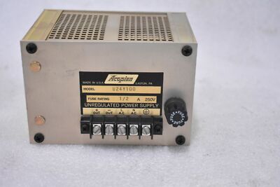 Acopian Power Supply Model U24Y100 INPUT VOLTAGE: 0-125 OUTPUT VOLTAGE ...