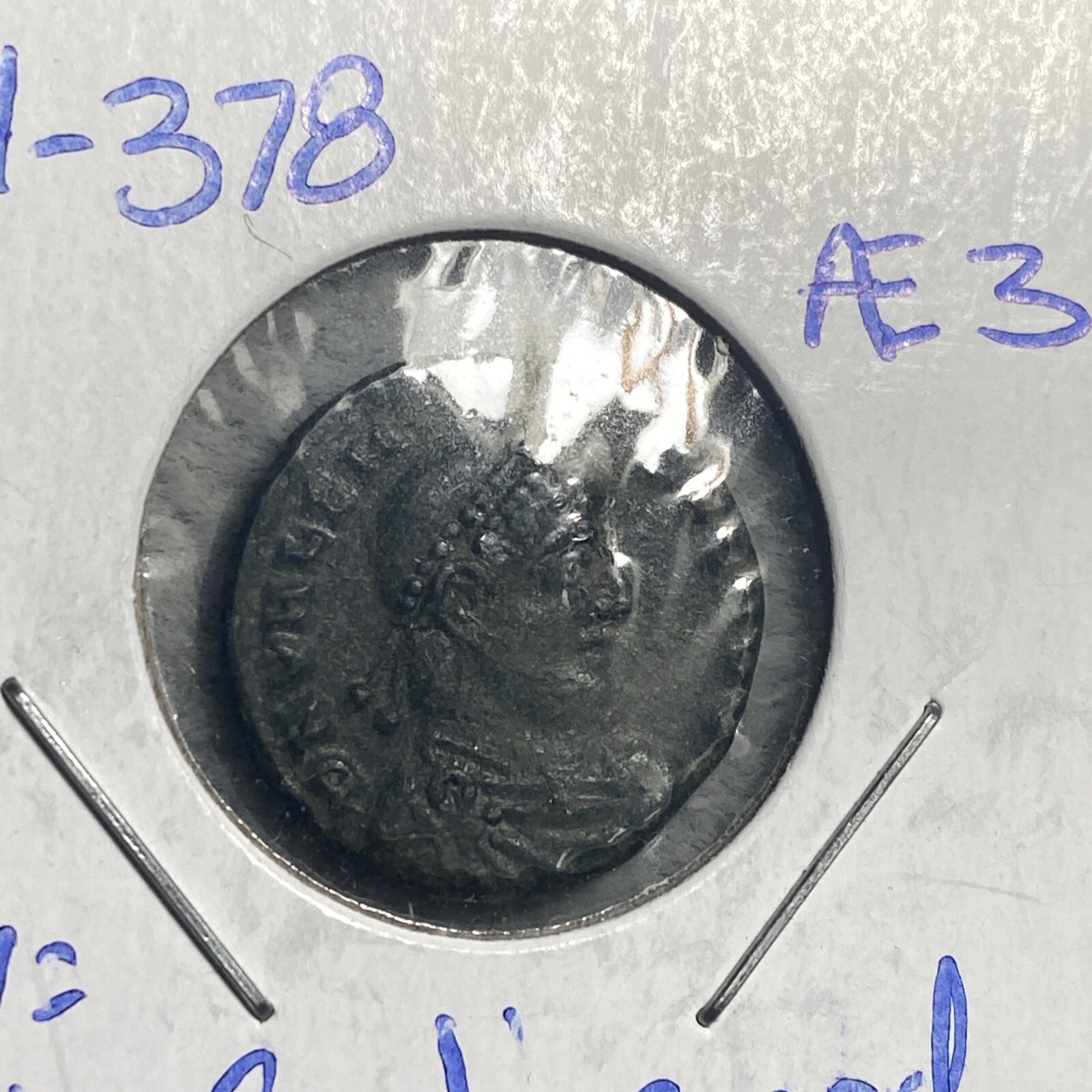 NICE ANCIENT ROMAN COIN - VALENS, Æ3, Ruler dragging captive, 364-378 ...