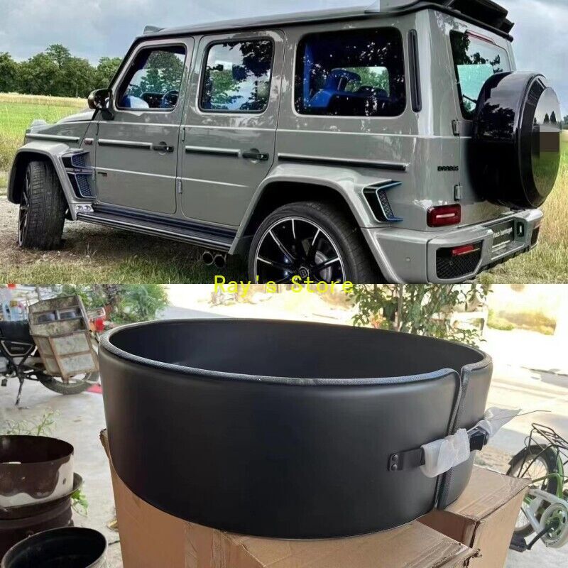 Black Matte Spare Tire Ring Cover For Mercedes Benz G Wagon W463 W464 ...