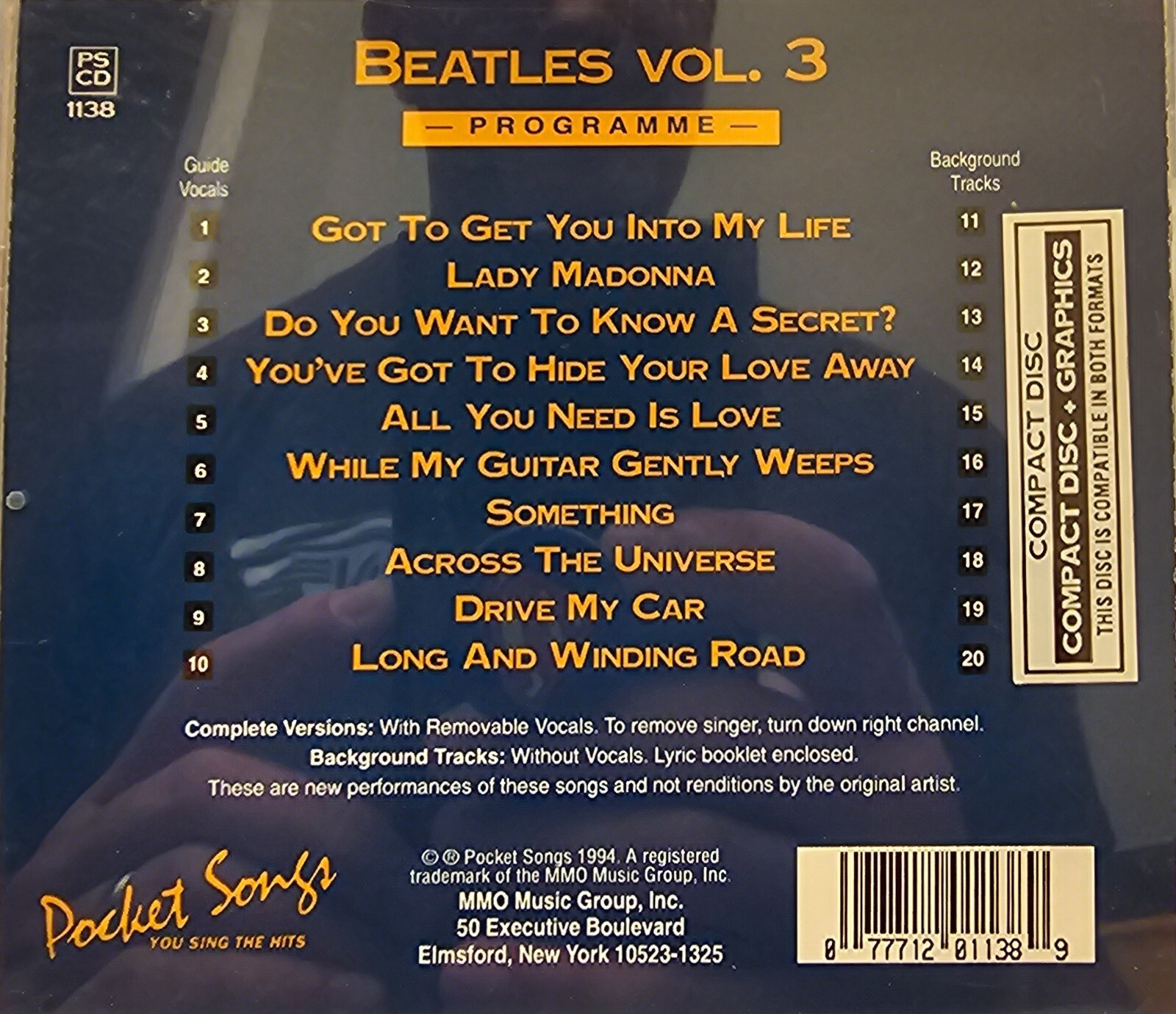 1138 BEATLES POCKET SONGS KARAOKE CDG DISC | eBay