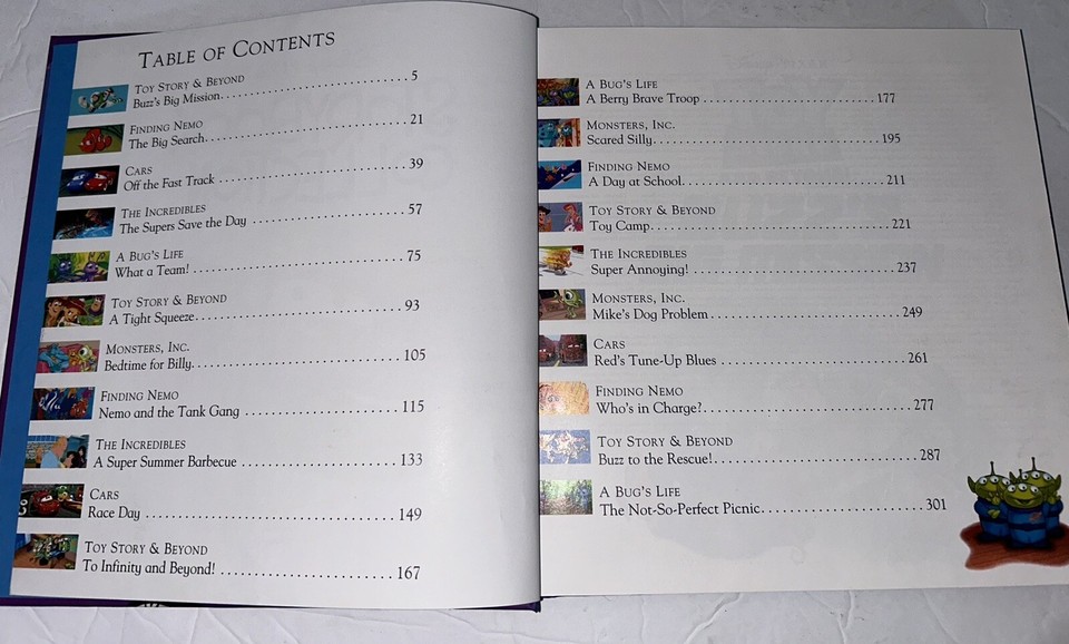 4 Disney Pixar Storybook Collection Book Set Multiple Stories Nursry ...