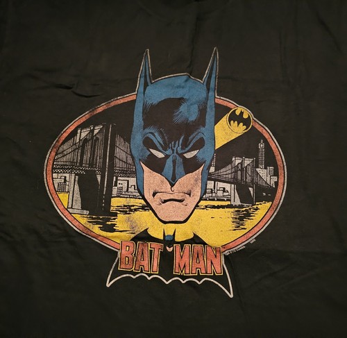 JUNK MAIL Batman DC Comics T-shirt RARE Retro Men's Black Super Soft ...