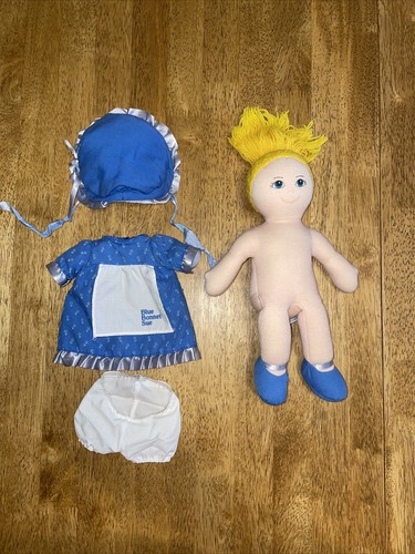 VINTAGE DAKIN BLUE BONNET Spread Butter SUE CLOTH DOLL Advertising 11 ...