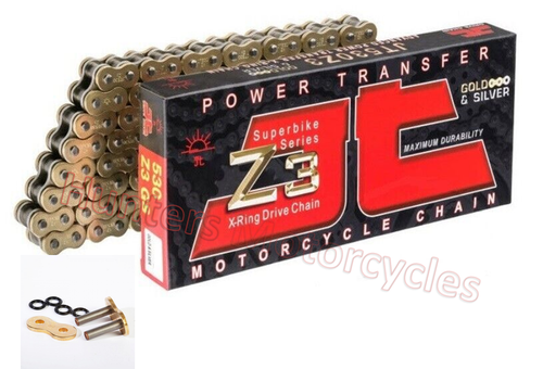 Yamaha R1 (2009 to 2014) Gold X-Ring Heavy Duty Drive Chain with Link ...