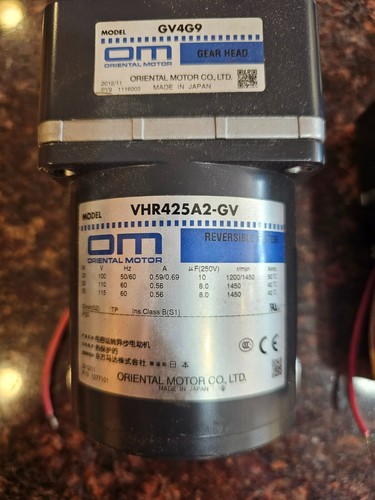 ORIENTAL MOTOR GV4G9 Gearbox with VHR425A2-GV motor attached - Free ...