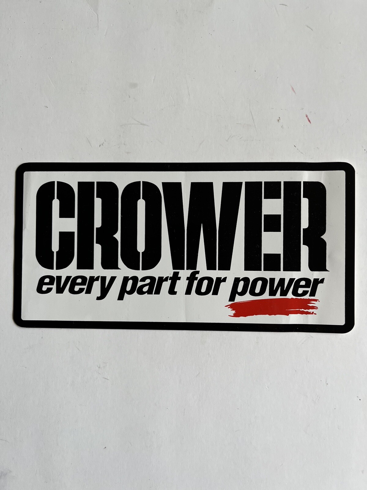 Original Vintage NOS Crower Every Part For Power Sticker ~3.75x7.5” (6O ...