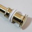 Brushed Gold Waste P-Traps Pop Up WOverflow Bathroom Basin Sink Tap ...