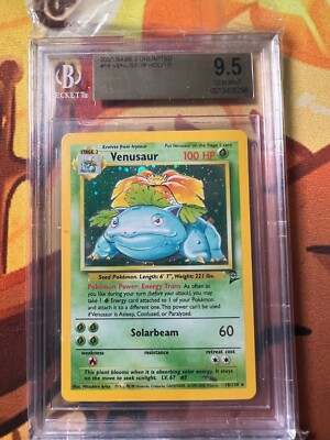 Pokemon BASE SET 2 WOTC VENUSAUR #18 2000 graded BGS 9.5 | eBay