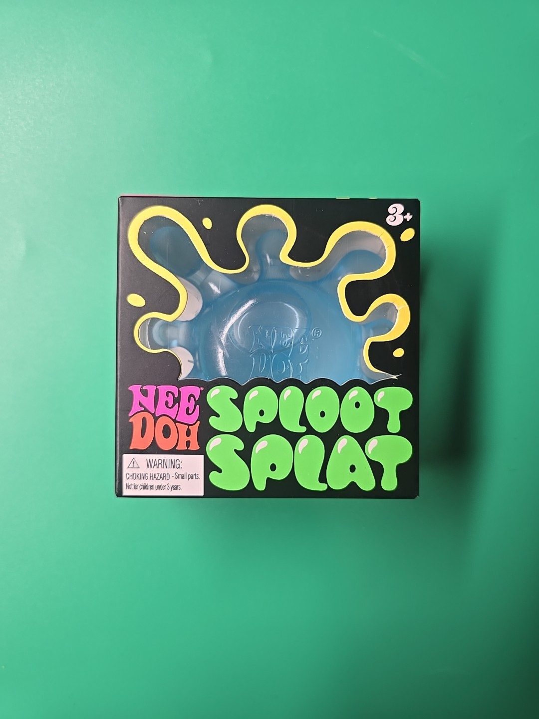 Blue NeeDoh SPLOOT SPLAT, Nee Doh Splatter Fidget, Nee-doh
