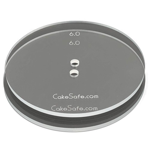 26 Clear Acrylic Disks “ Icing Tool To Smooth The Buttercream On Your ...