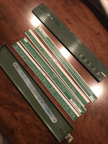 Vintage POST-Guides 5110-Italy-Original Box-Lettering Set-Drafting ...