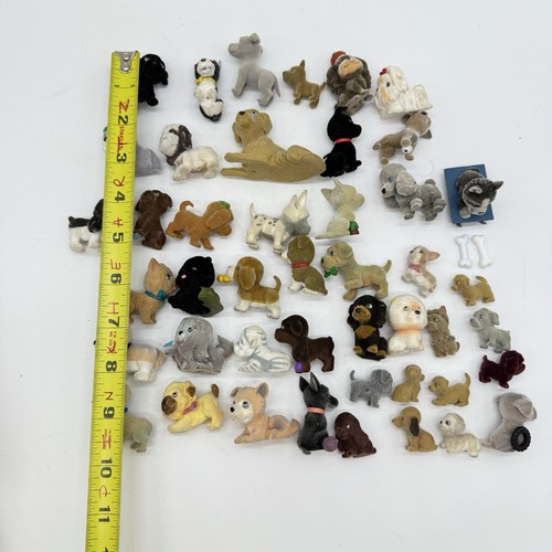 Puppy in My Pocket Fuzzy Flocked Animals Mini Figure Toy Lot Of 45 ...