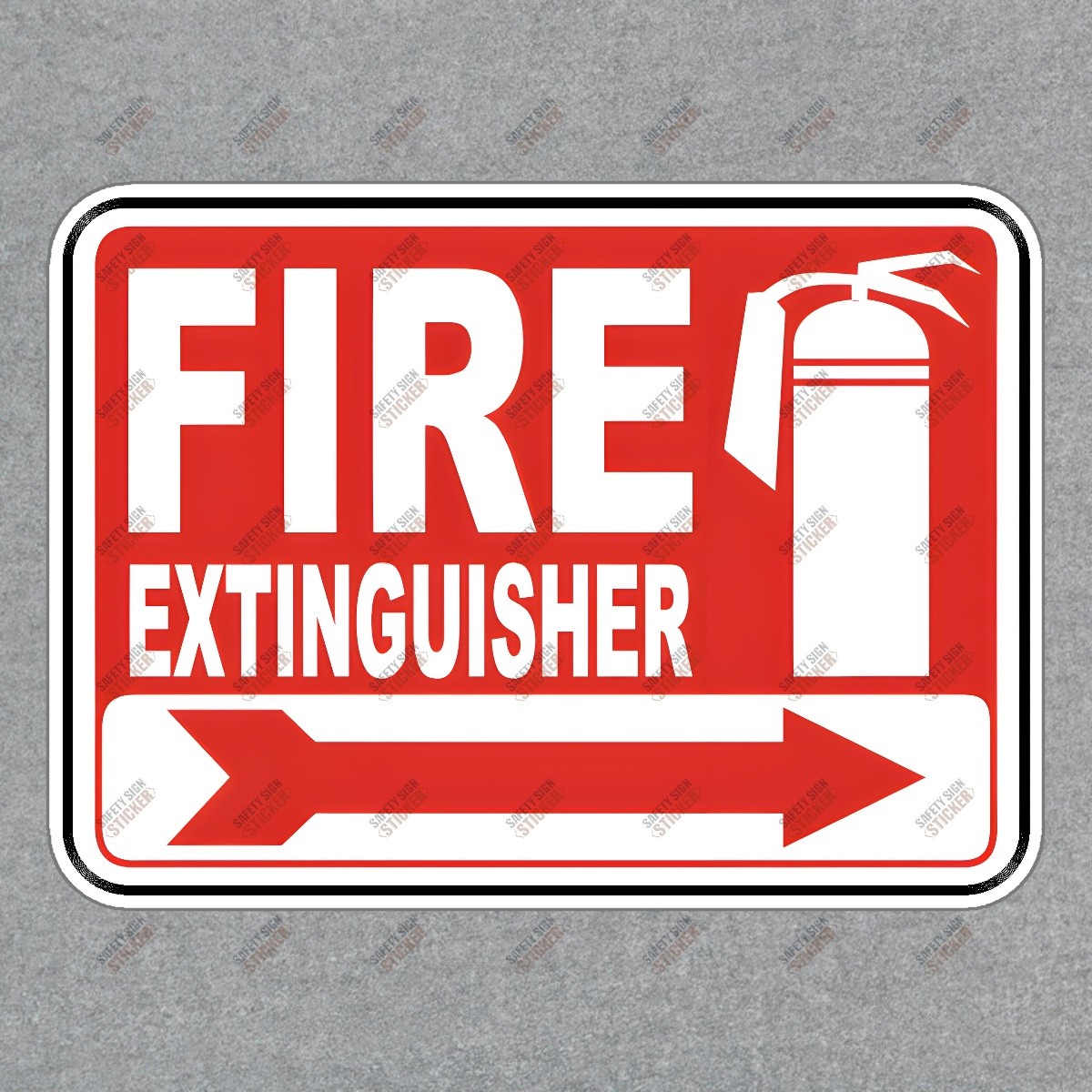 OSHA Compliant Fire Extinguisher Safety Sign Sticker Workplace Safety ...