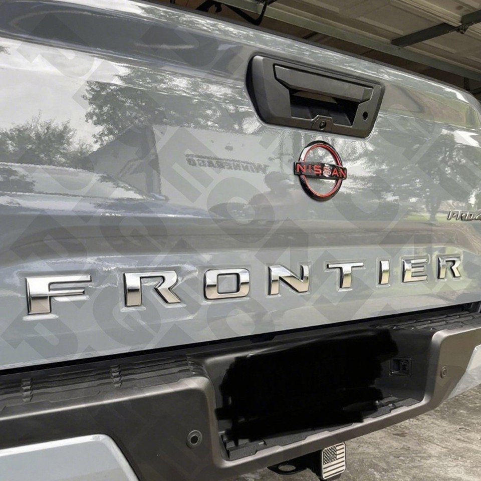 Front Hood / Tailgate Letter For Frontier Emblem Badge ABS 3D Decals ...