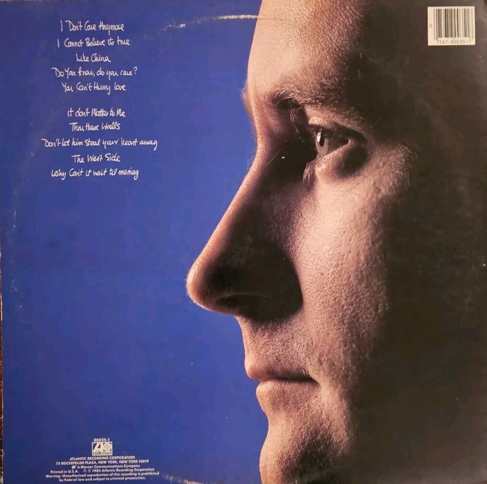 Phil Collins - Hello I Must Be Going (1982) Vinyl LP • You Can't Hurry ...
