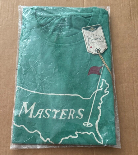 BIG MASTERS LOGO GREEN T SHIRT SIZE LARGE NEW WITH TAGS VERY RARE | eBay