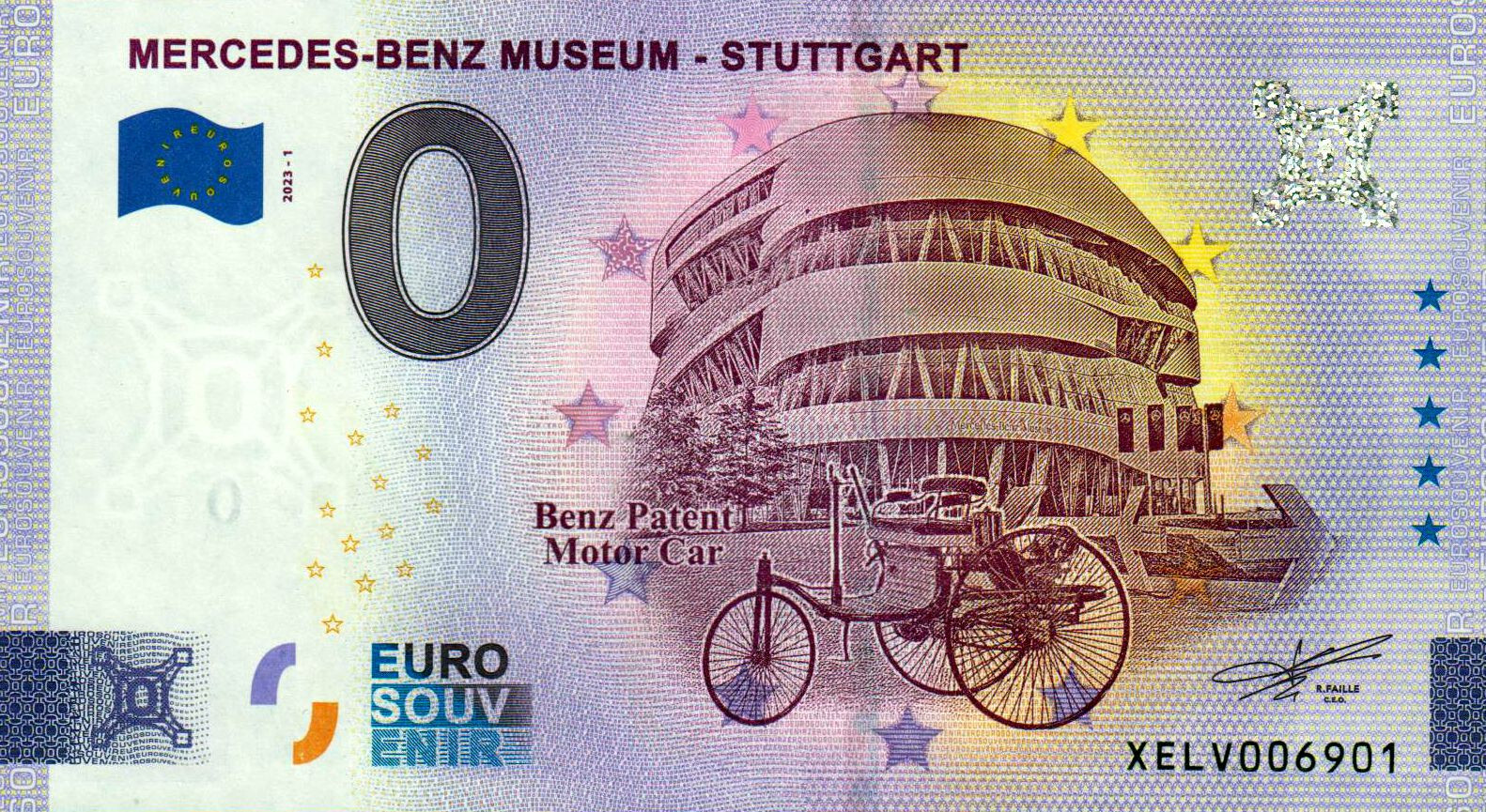Null Euro Schein - 0 Euro Schein - Mercedes-Benz Museum - Stuttgart ...