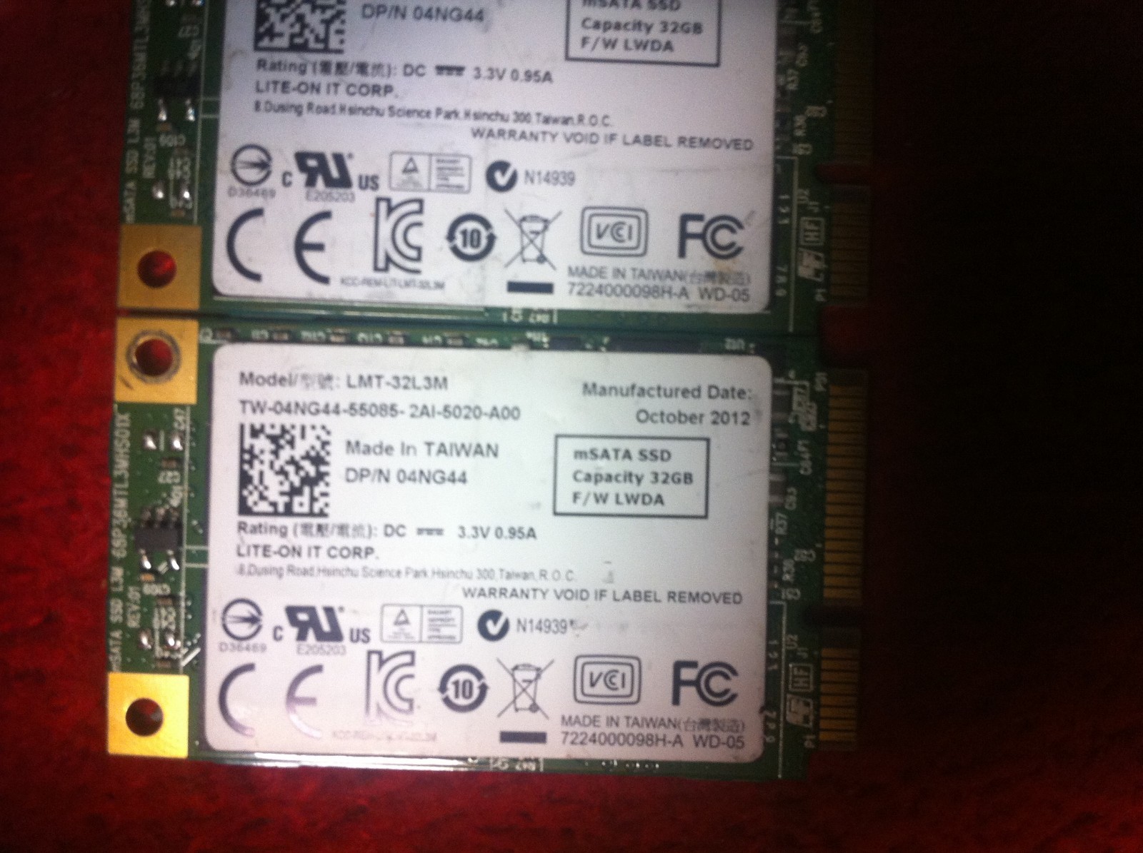 Lite-On Lmt-32l3m 32gb Solid State Drive SSD mSATA 04NG44 Tested for ...