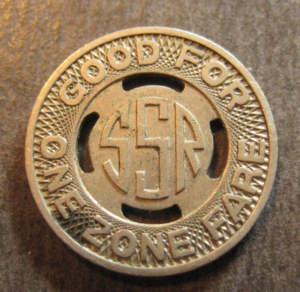 Springfield Street Railway Co. Transit Token - Massachusetts Railway ...