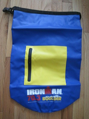 New 2021 Ironman 70.3 Boulder Triathlon Blue/Yellow Backpack Dry Wet Gear Bag | eBay