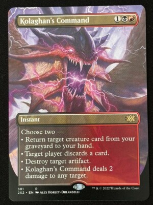 1x MTG Kolaghan's Command (Borderless) - Double Masters 2022 (2X2) #381 ...