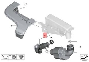 Genuine Air Intake Tube BMW X1 X3 X5 X6 Z4 Roadster E84 E89 F07 F10 ...