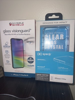 Speck Gemshell Case And Invisible Shield Screen Protector For iPhone 11 Pro | eBay