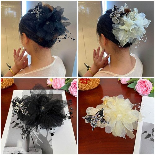 Plastic Grasping Clip Tassel Shark Clip Elegant Hair Claw Women | eBay ...