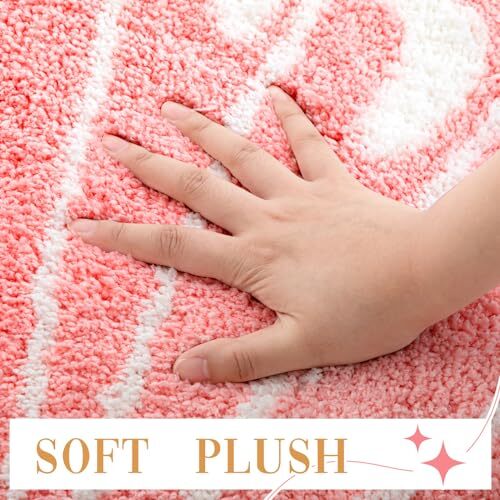 Seashell Rug Pink Bathroom Rugs 2 ft Shell Bath Mat Preppy Rug Cute ...