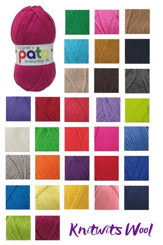 Cygnet Pato DK Knitting Crochet Yarn, 100% Acrylic, 100g, 40+ Colours ...