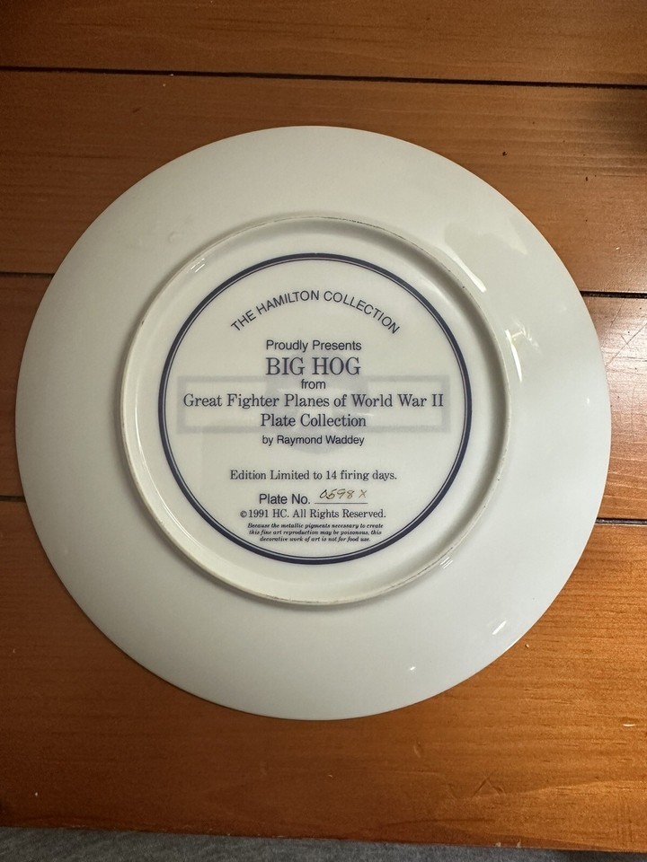 the hamilton collection plates Great Fighter Planes Of World War II | eBay