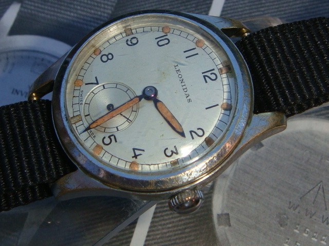 WW2 Leonidas Heuer ATP British military original mens 1940s watch in ...