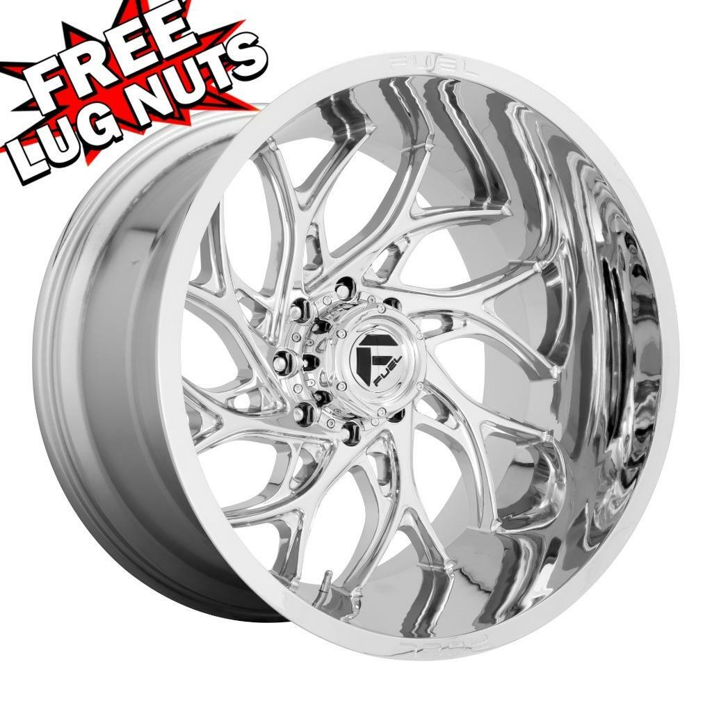 22 inch 22x10 Fuel D740 RUNNER CHROME wheel rim 6x5.5 6x139.7 -18 ...
